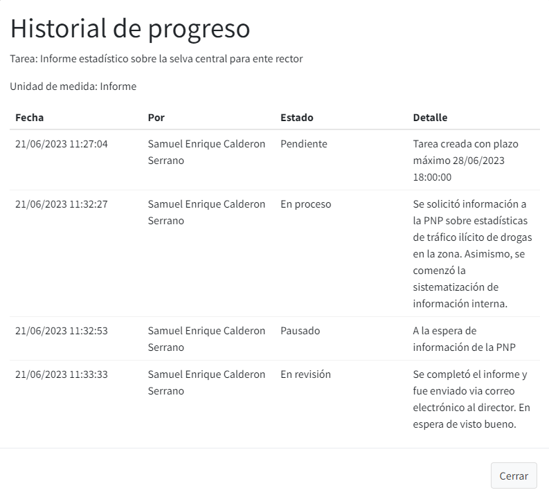 Sistema de reporte de avances - 1 Manual de usuario